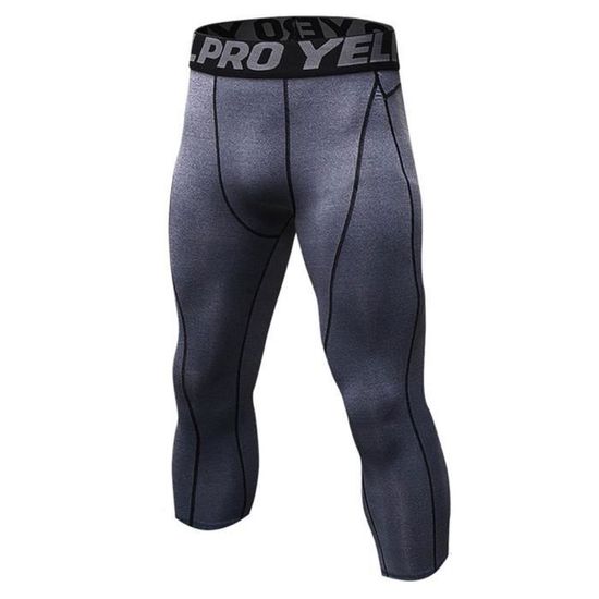 Pantacourt Collant de Compression 3-4 Running et Fitness Homme - Marque ...