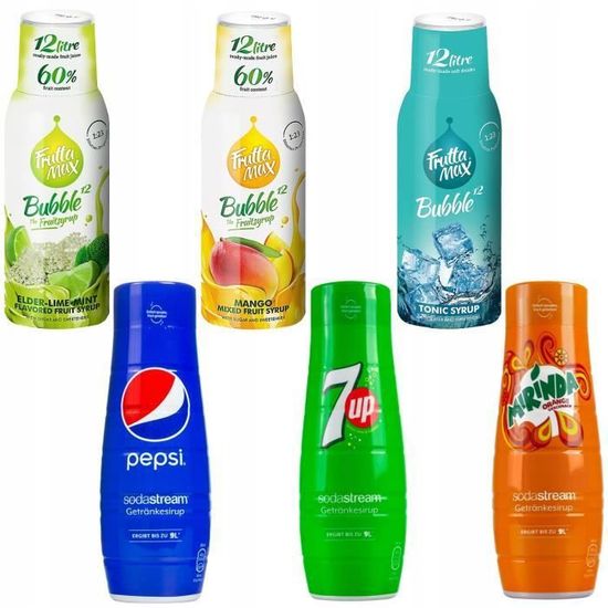 Pack de sirops - Sodastream Fruttamax - Pepsi 7UP Mirinda Mango ...