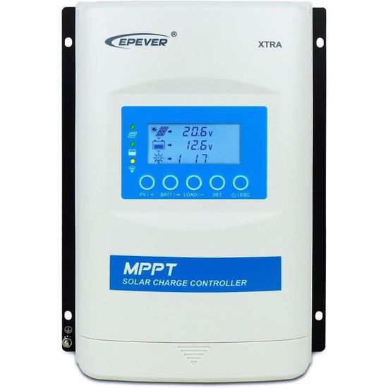 EPEVER MPPT XTRA-N Régulateur de charge solaire, 40A, 12-24VDC auto work, PV 100V, XDS2 ...