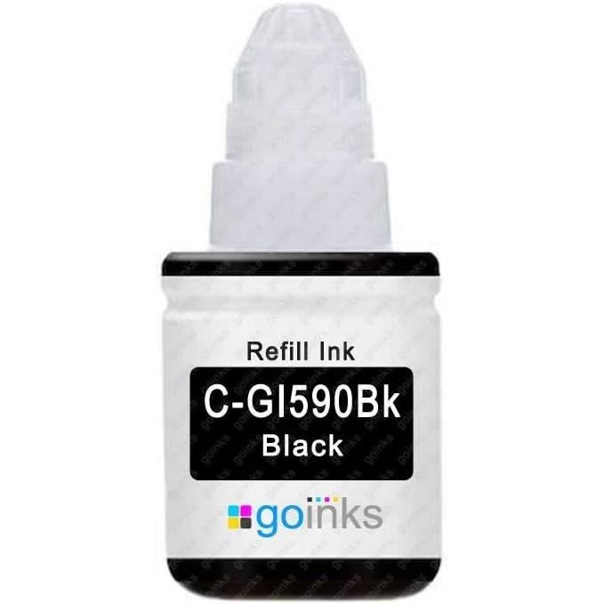 1 Noire 135ml Bouteille d'encre à remplacer Canon GI-590Bk Compatible-Non-OEM pour Pixma G ...