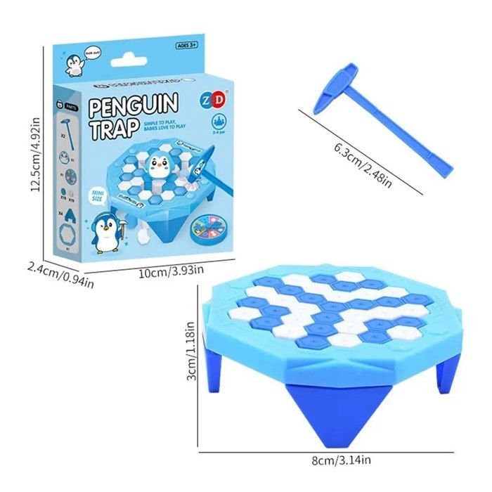 PenEcolTrap-Jeu de société coule Break Ice,jouet avec marteau,fête de ...