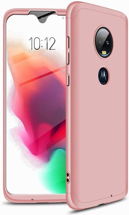 Coque pour Motorola Moto G7 360 Degrés Mince Antichoc Verre Trempé Housse Ultra Mince Armure ...