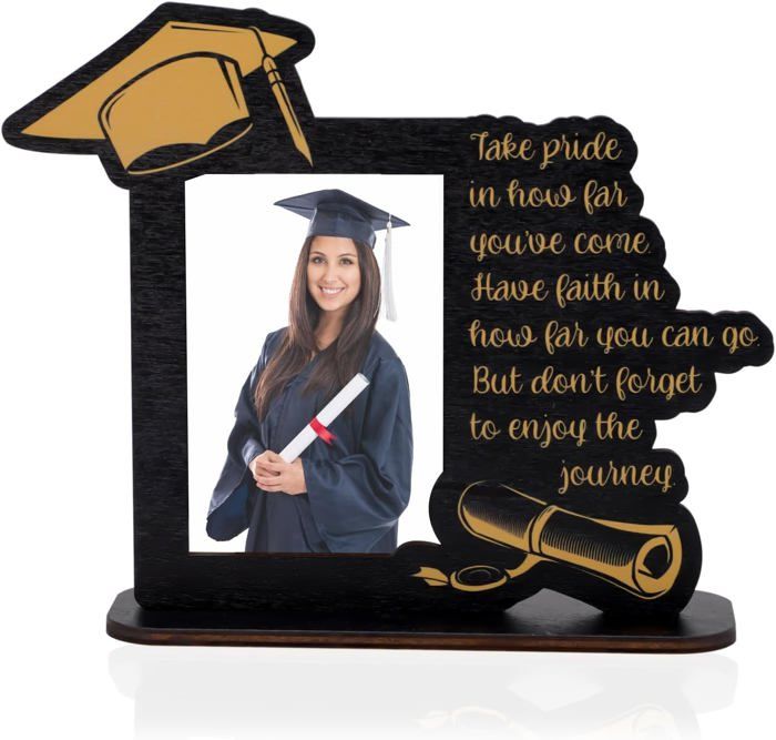 Cadre Graduation, en Bois Cadre Photo de Graduation avec Mots de ...