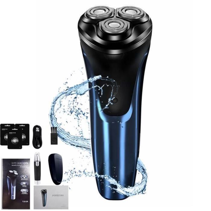 Rasoir électrique pour homme rechargeable pour le visage avec tête ...