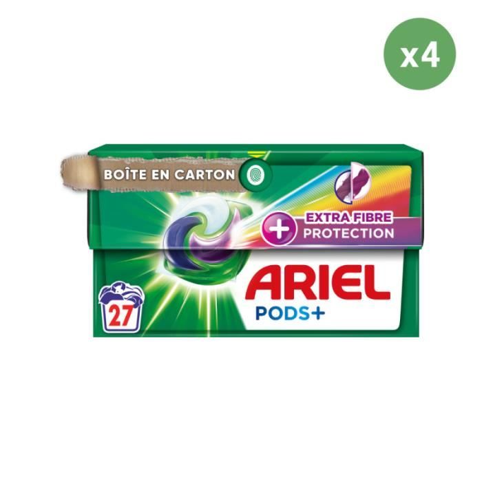 4x27 Pods Extra Fiber Protection, Lessive en Capsules Ariel - Cdiscount ...