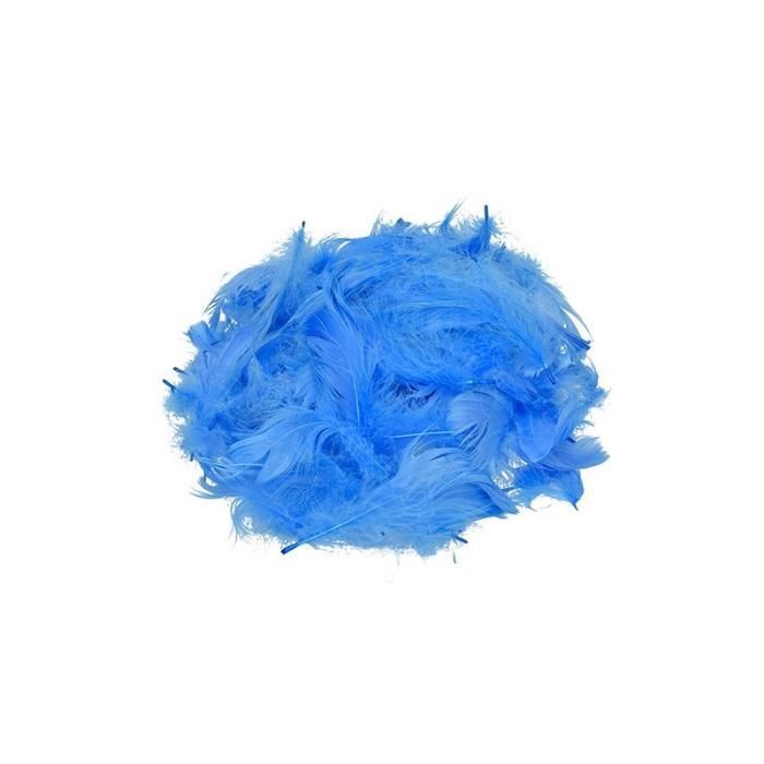 Plumes décoratives - Non spécifié - 8 à 10 cm - 240 plumes - Bleu clair ...