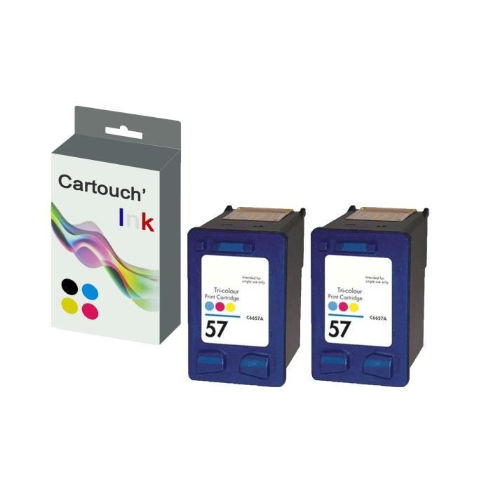 57 - 1 Cartouche d'encre compatible HP 57 - Cartouche HP 57 CARTOUCHINK ...