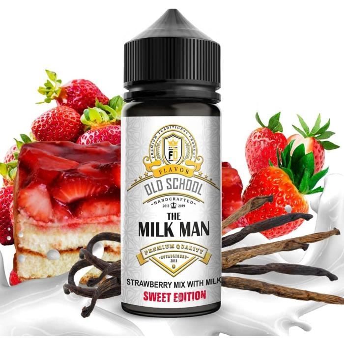 E-Liquid MILK MAN 100 ml - Gâteau à la fraise et à la crème vanille ...