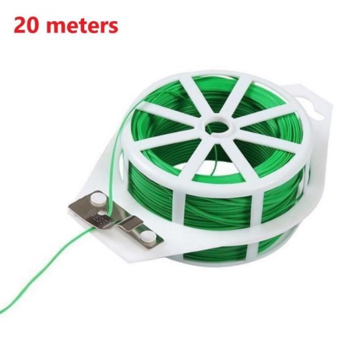 Attache de câble multifonctionnelle - Non spécifié - 20M - PVC - Vert ...