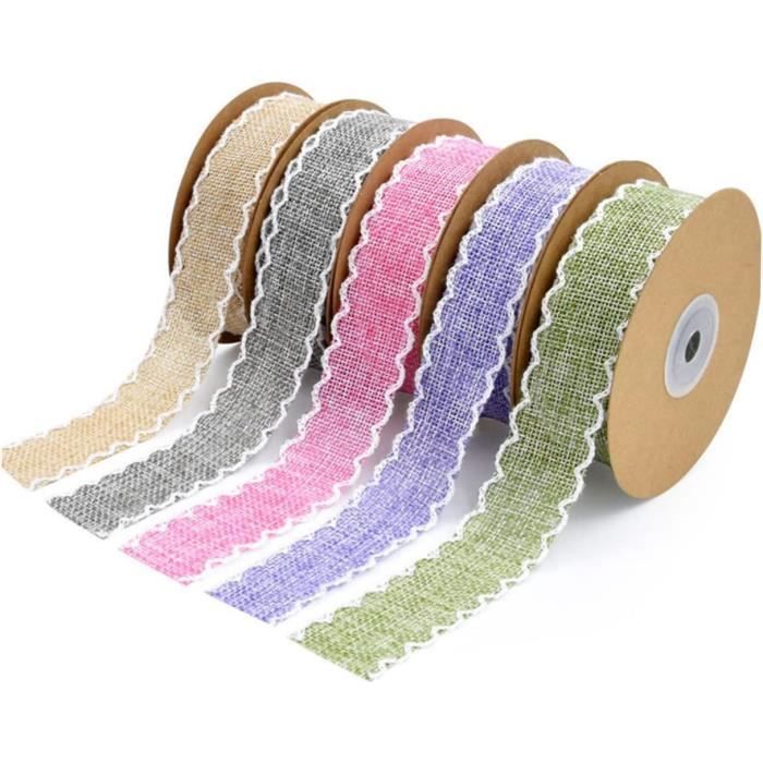 Décor En Macramé Ruban De Toile De Jute Stich Cadeaux Rouleau De Ruban ...