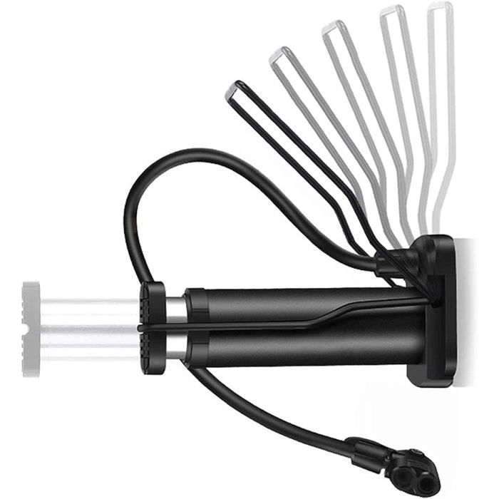 Mini Pompe À Vélo Portable À Pied Avec Manomètre Pour Pneus, Pneus, Gaz ...