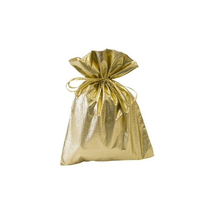SACHET EFFET TISSU FROISSÉ 24X18CM OR MÉTAL - Cdiscount Maison