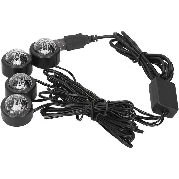 Lumière de projecteur de Voiture, Lampe de Plafond de Voiture RVB USB ...