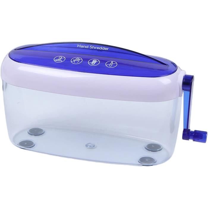 Mini déchiqueteuse à main déchiqueteuse A4 déchiqueteuse manuelle ...