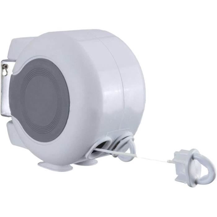 Corde à linge à fixer au mur - 26 m - Corde à linge rétractable ...