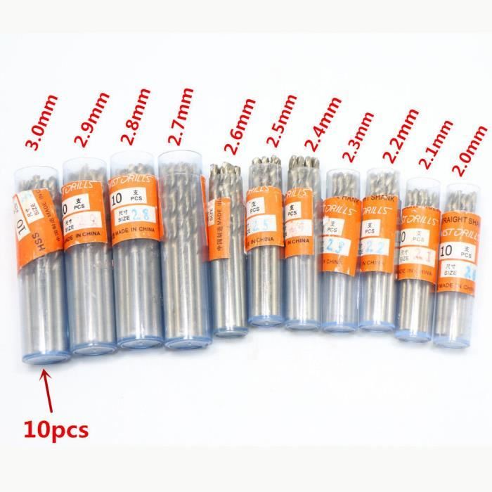 Foret-meche,HSS Micro perceuse hélicoïdale,acier à grande vitesse PCB ...