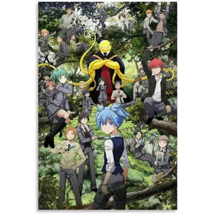 Poster Danimation Japonaise Assassination Classroom Sur Toile Et