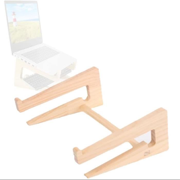 Bois Support D'Ordinateur Portable, Réglables Support Pour Ordinateur ...