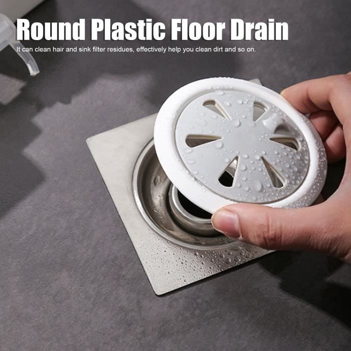 YEN Drain de sol en plastique rond Toilettes Commutateur rotatif Drain ...