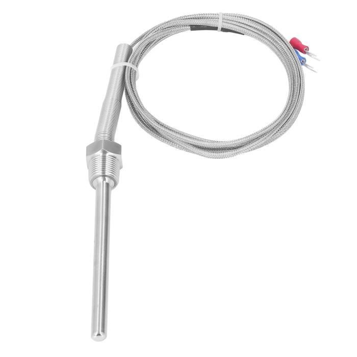 YEN- thermocouple de capteur de température Thermocouple K Type 0‑400℃ 3/8 NPT 8x100mm 2M ...