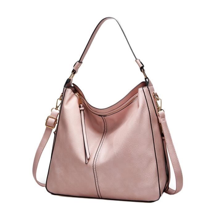 Sac à Main avec Bandoulière en Cuir pour Femme Sac Diagonal Sac Fourre ...