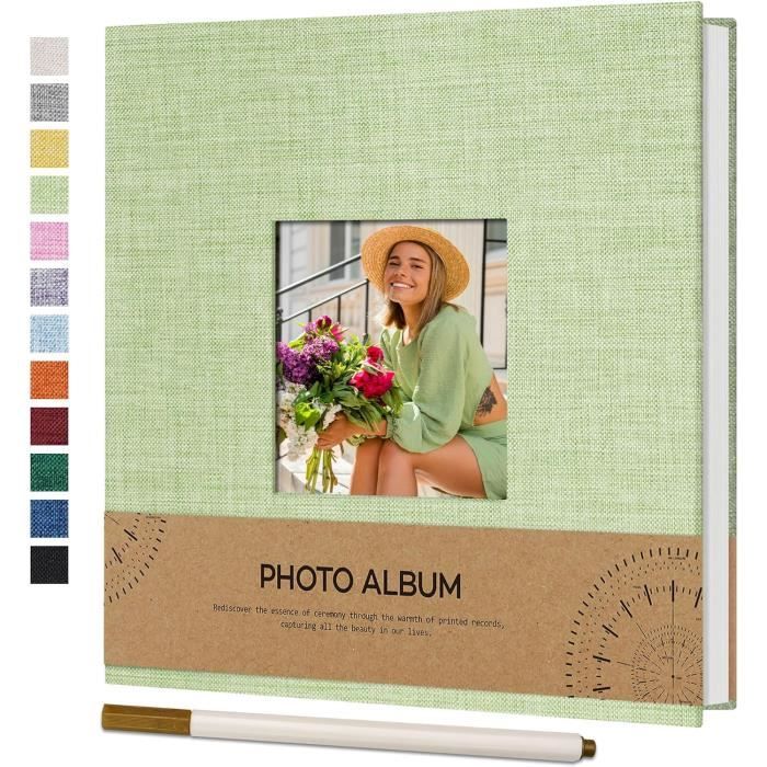 Album Photo Adhesif 10X15 Petit Album Photo En Lin 40 Pages, Album ...