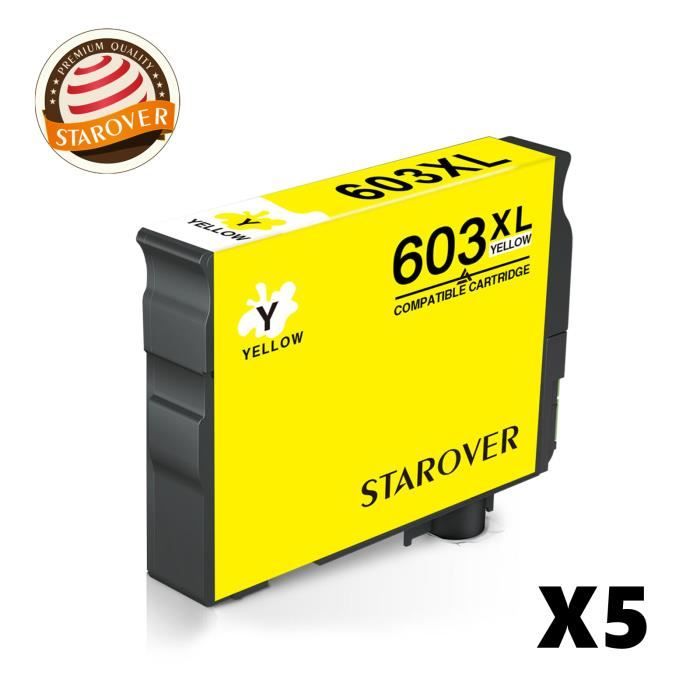 Cartouche d'encre Noir compatible avec Epson 603XL avec Epson WorkForce ...
