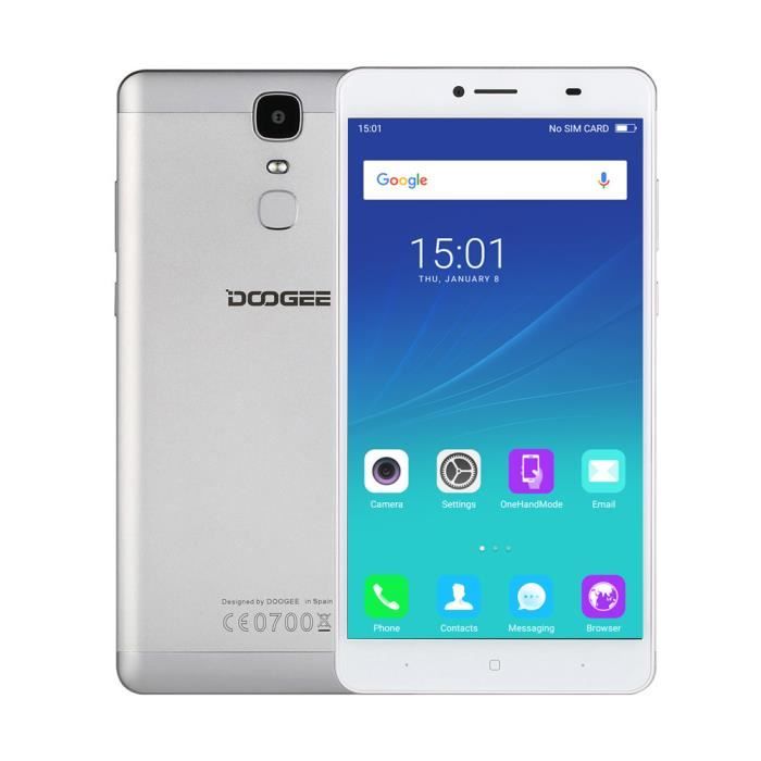 DOOGEE Y6 Max Smartphone 4G FDD-LTE MTK6750 Android 6.0 Argent ...