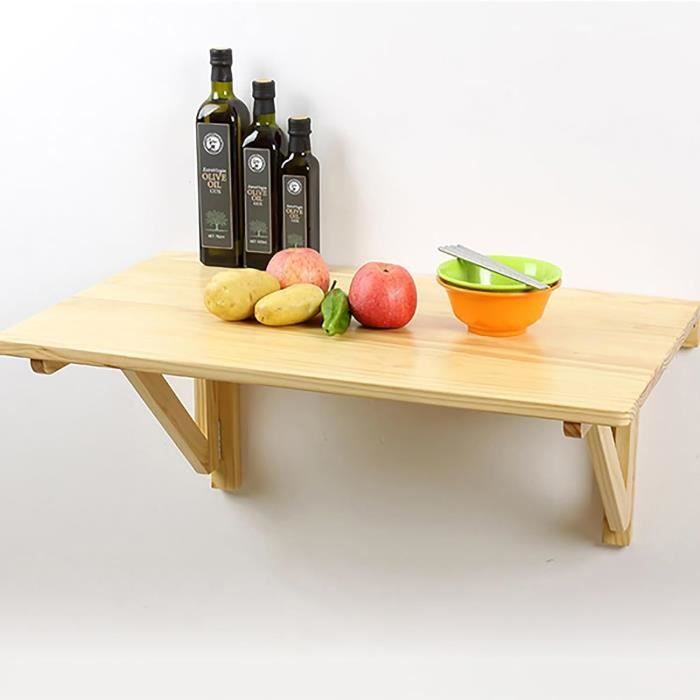 Table Pliante Murale Rabattable En Bois, À Rabat Pour Cuisine Chambre ...