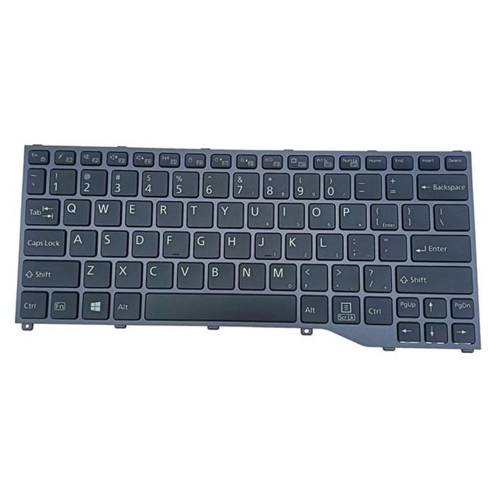 1 pièce Clavier de remplacement US Layout Noir Anglais Rétro-éclairé ...