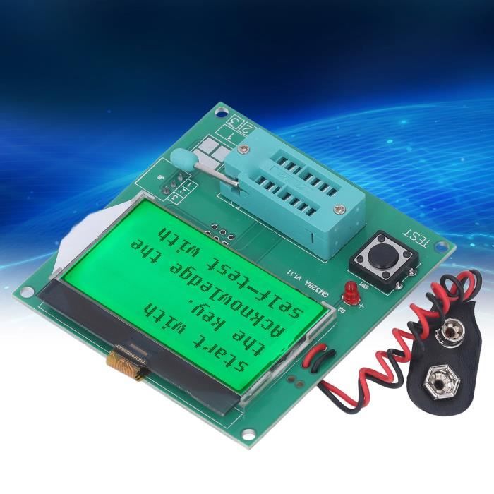 YOSOO Transistor Meter Condensateur fréquencemètre décimal Transistor ...