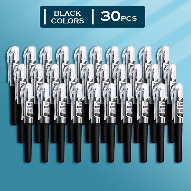 STYLO,black 30pcs--10-20-50 pcs-lot Créatif Kawaii Mini Gel stylo Court ...