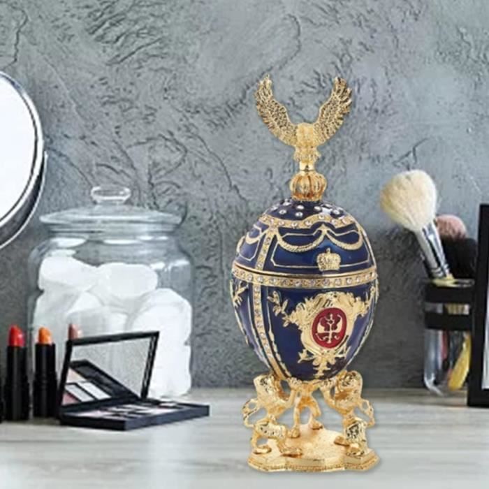 Coffret À Bijoux Émaillé,Oeuf De Fabergé Vintage Peint À La Main Oeuf De Fabergé Émaillé Avec ...