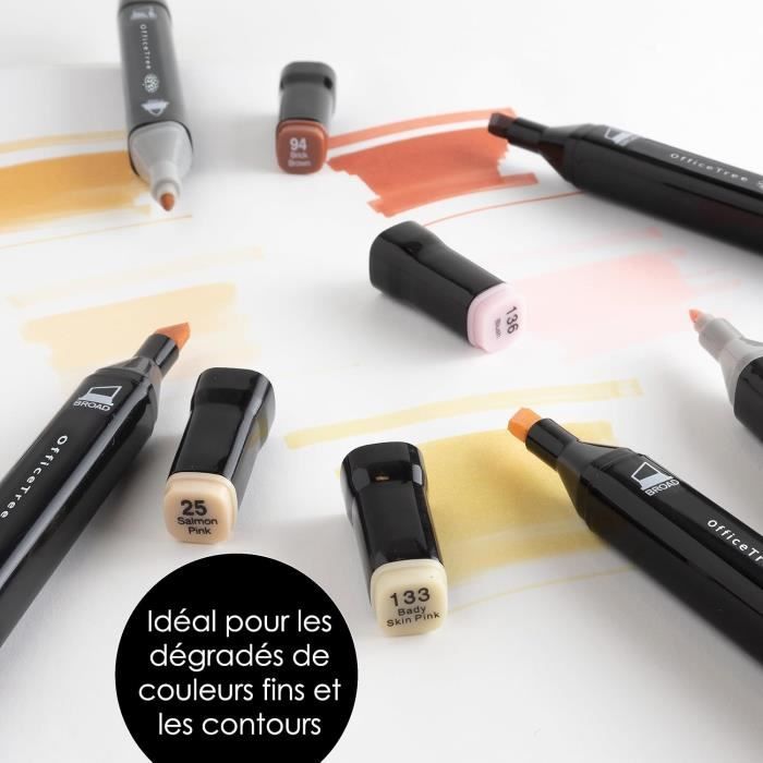 Feutre À Alcool Twinmarkers Set De 24 - Feutre Dessin Professionnel ...