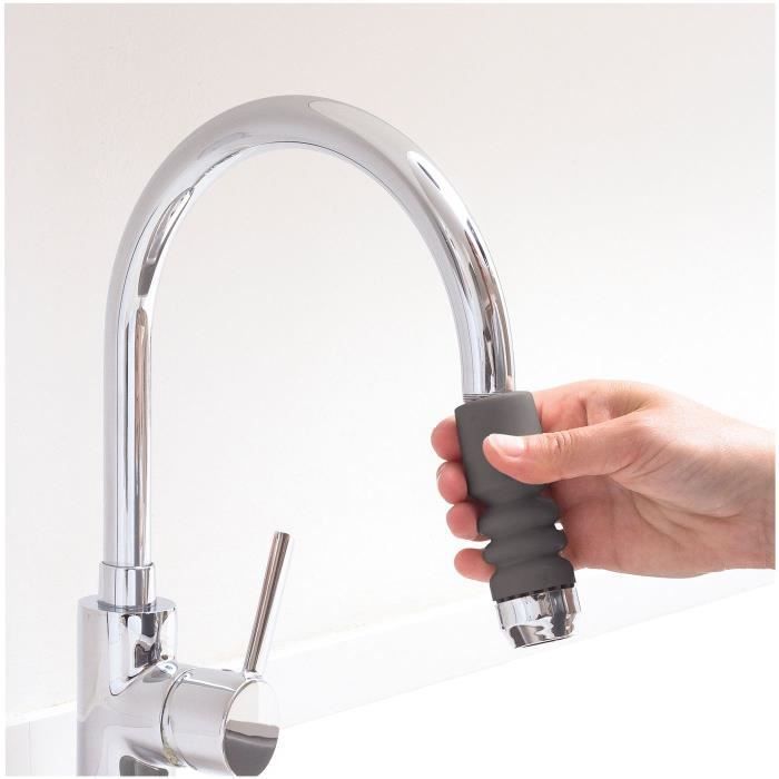 RAYEN - Brise-jet diffuseur orientable PVC filtre inox anti-éclab ...