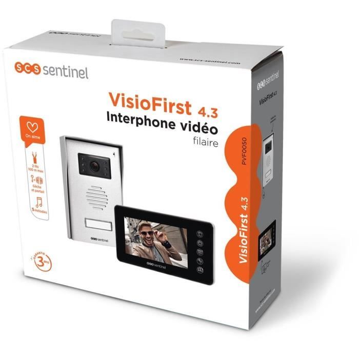 Interphone vidéo filaire - VisioFirst 4.3 - SCS SENTINEL - Garantie 3 ...