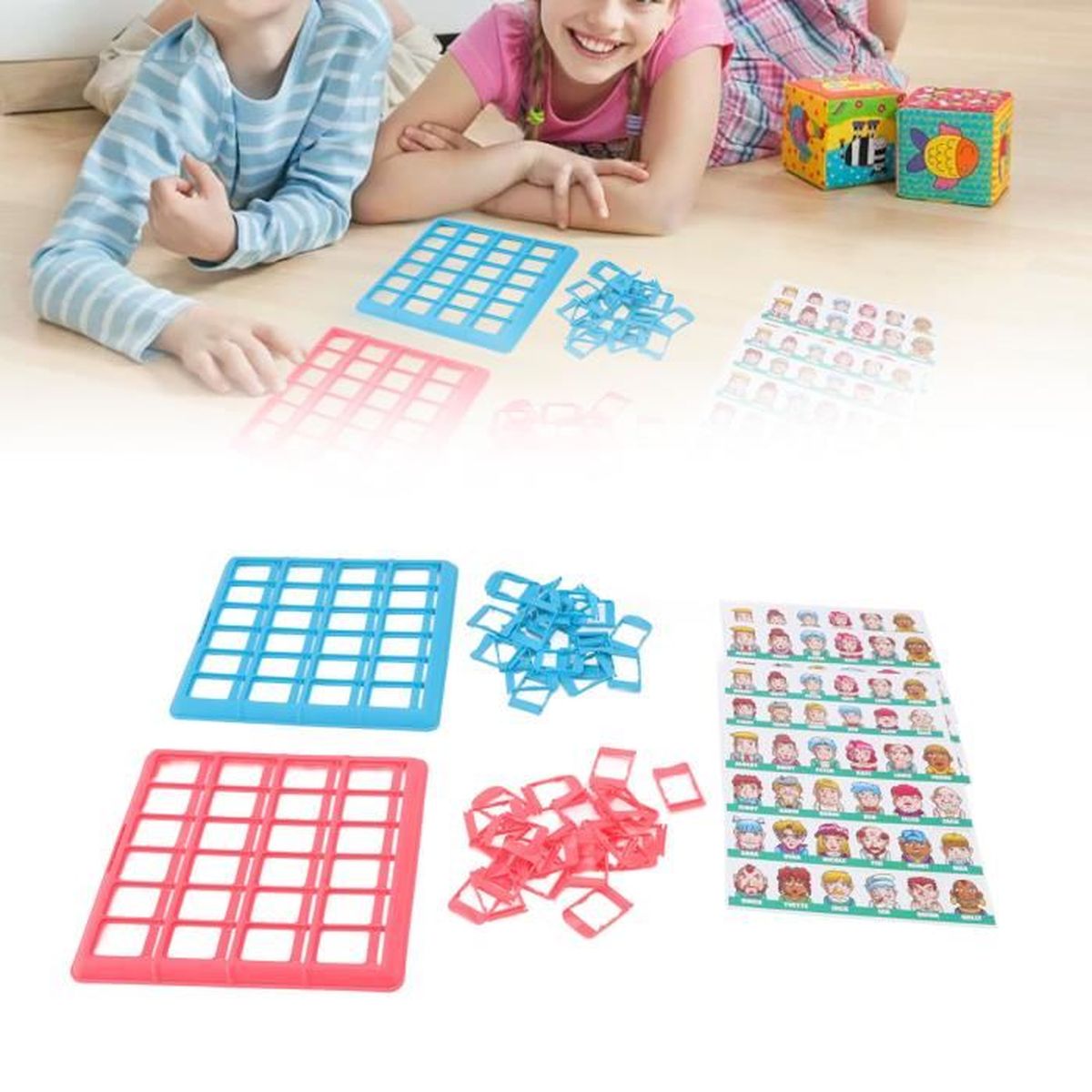 Jeu De Devinettes Enfants Puzzle Jouets Carte Éducative De Bureau ...