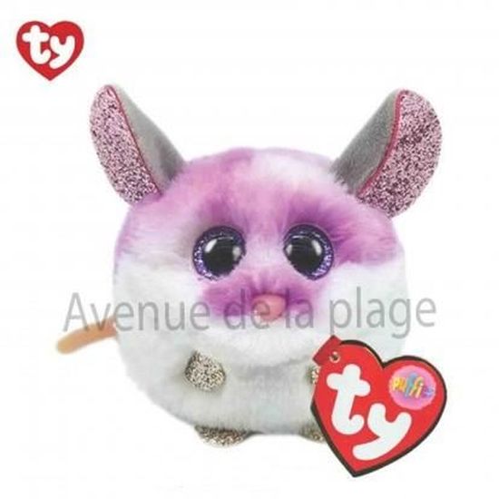 Peluche - Ty - Puffies Colby la souris - Multicolore - Ultra douce ...