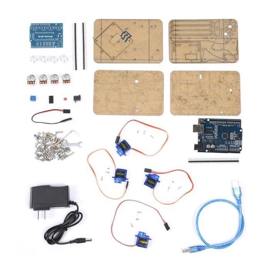 QID-Kit de bras de robot Kit de bras mécanique en acrylique 4 DOF pour ...