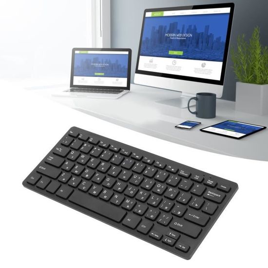 Clavier d'ordinateur filaire DIOCHE - Design ergonomique slim - 78 ...