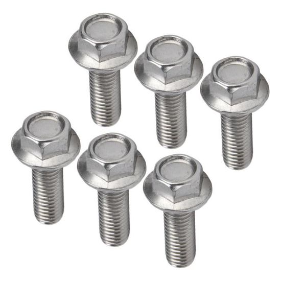 Boulons DIN6921 - EJ.LIFE - M10x1.5 - Acier inoxydable A2-70 - Lot de 20 pièces - Hexagonal 30mm ...