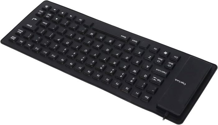 Roll Up Clavier Clavier Flexible Sans Fil Silicone Clavier En Silicone ...