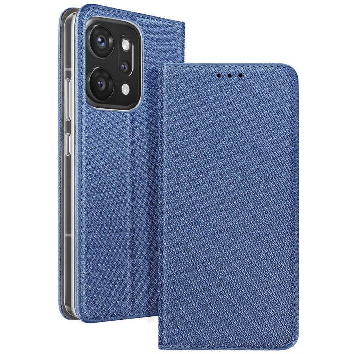 Étui Clapet - AVIZAR - Oppo Reno14 Pro - Bleu - Porte-carte - Fonction ...