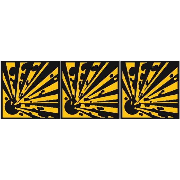 Explosif (3stickers 10x10cm) - Autocollant/Sticker - Cdiscount Bricolage