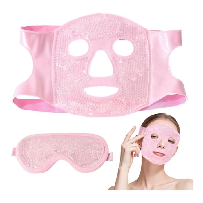 2 Pièces Chaud Et Froid Pour Le Visage Avec Masque Froid Masque (Rose ...