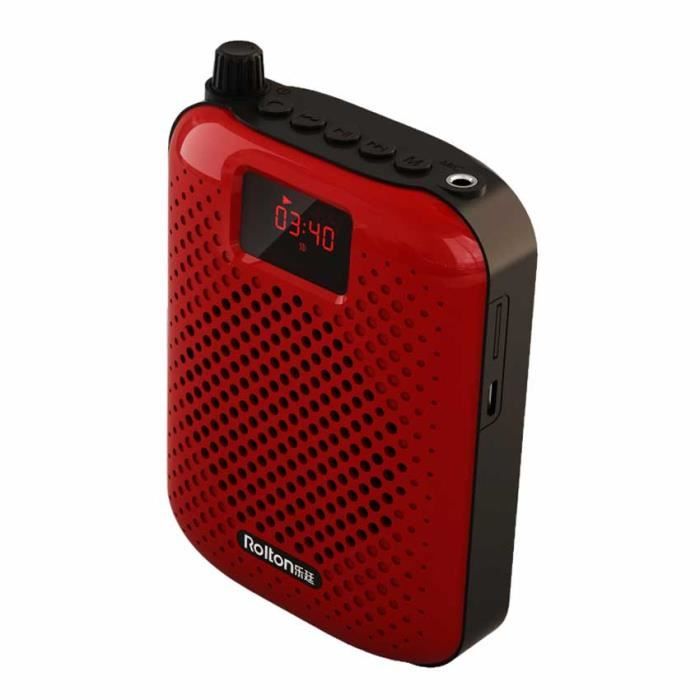 Rouge - mégaphone Bluetooth K500, amplificateur vocal Portable, Clip de ...