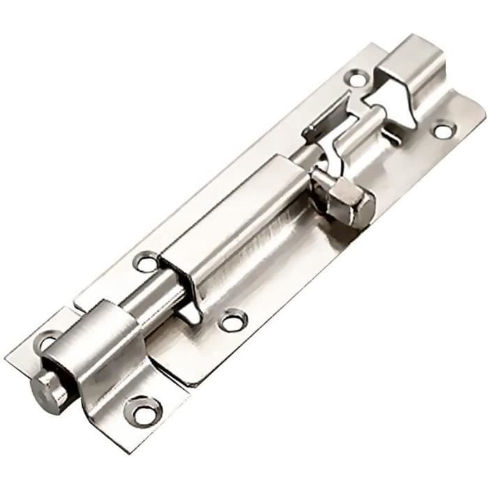 Loquet de Porte en Inox Verrou à Tige Chromé Installation Facile ...