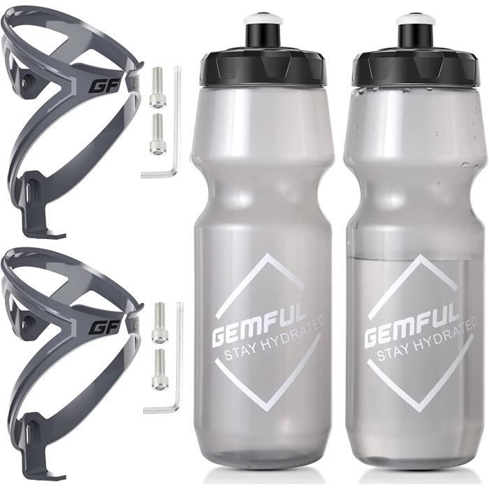 Support de bidon de Bouteille de Vélo avec Gourde 750 ML sans BPA aux ...