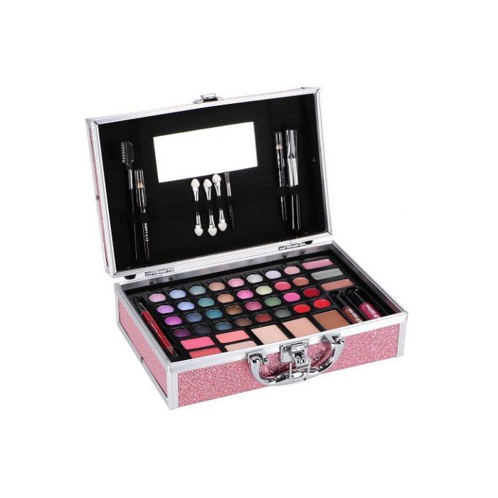 Mallette de maquillage Glamour Rose Brillant 54 pieces Fashion - Vanity ...