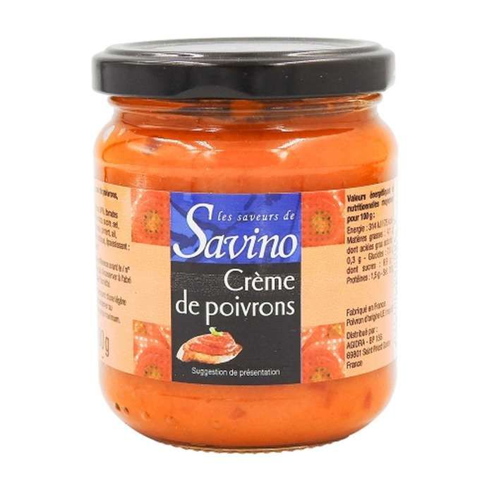Les Saveurs de Savino - Crème de poivron - Bocal 190g - Cdiscount Au ...